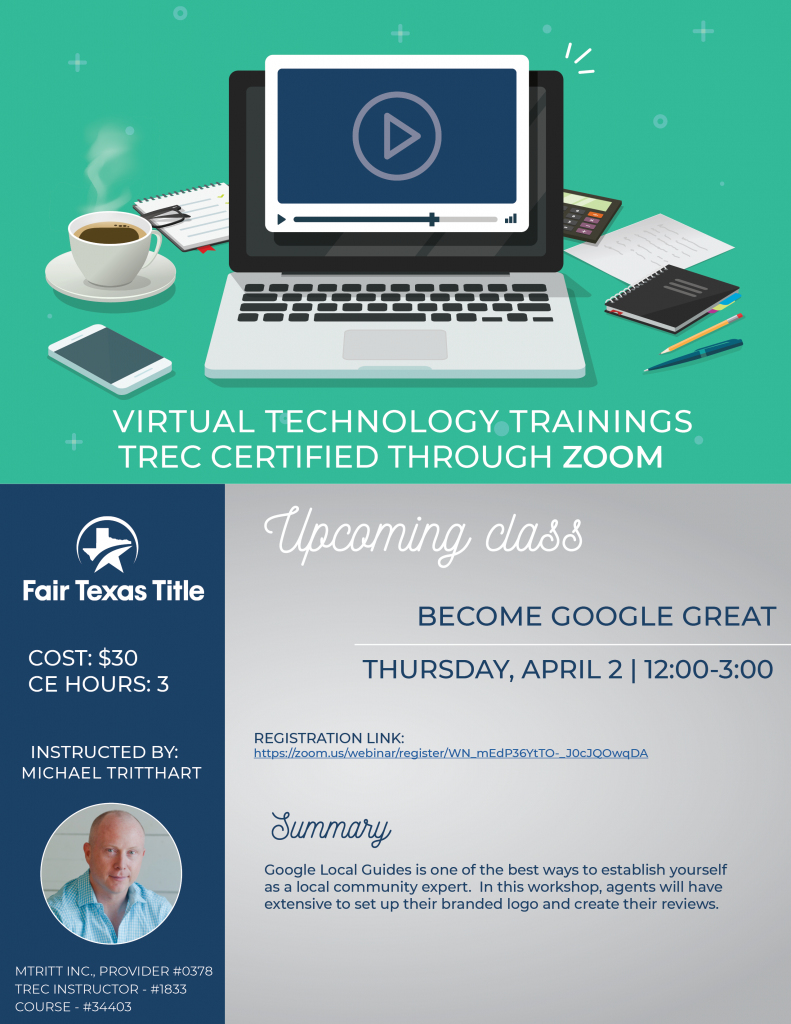 Become Google Great - Virtual Class! - MichaelTritthart.com